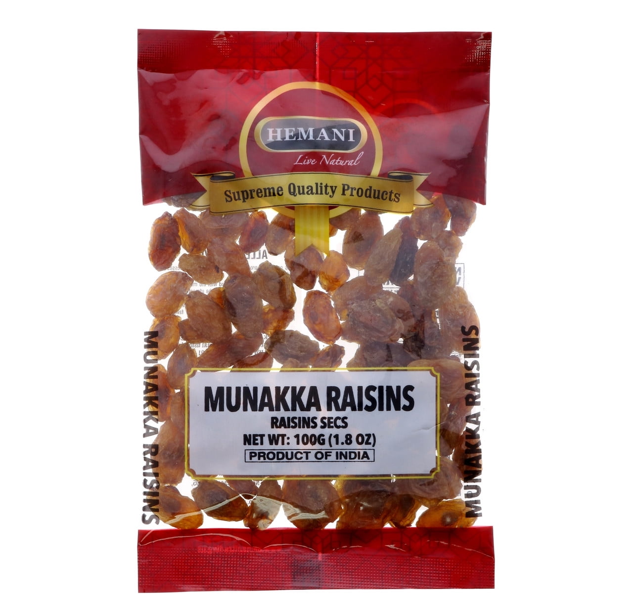 HEMANI Munakka Raisins 3.5 OZ (100g) - Walmart.com