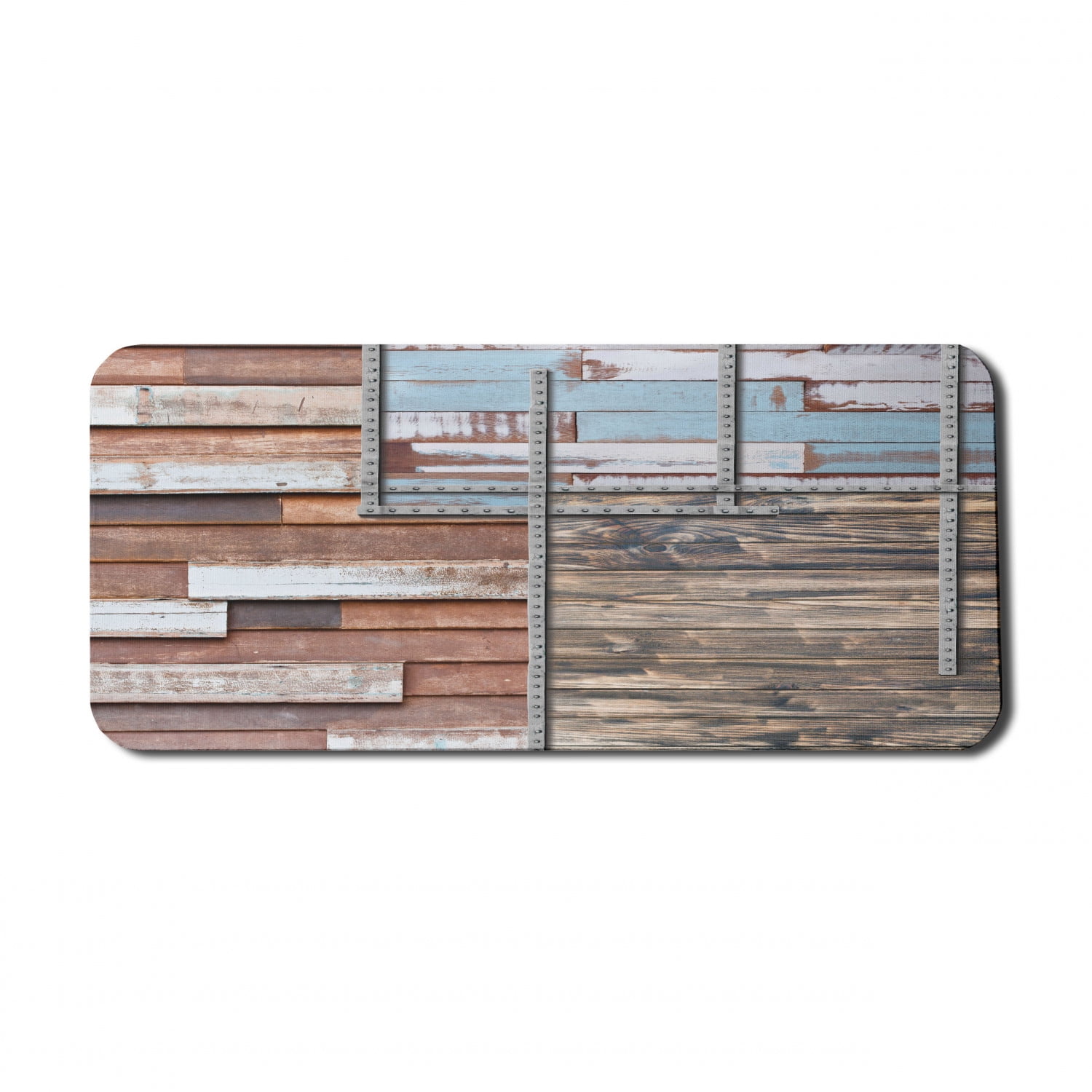 Rustic Computer Mouse Pad, Modern and Old Mixture Harmony Rusty Design ...