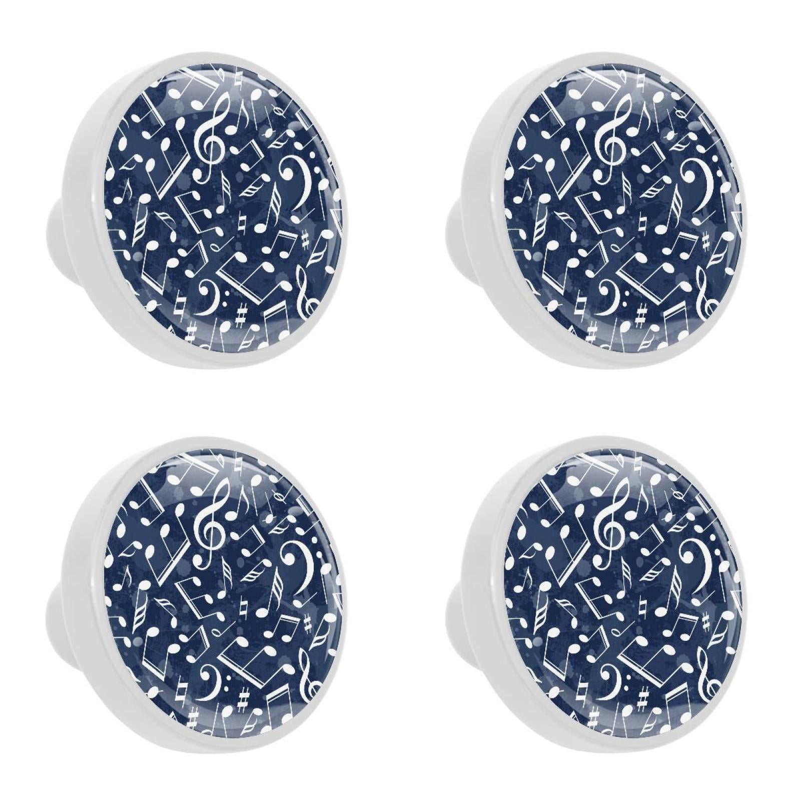4 Pcs Vintage Music Stave Note Knobs for Kitchen Cabinet Cupboard ...