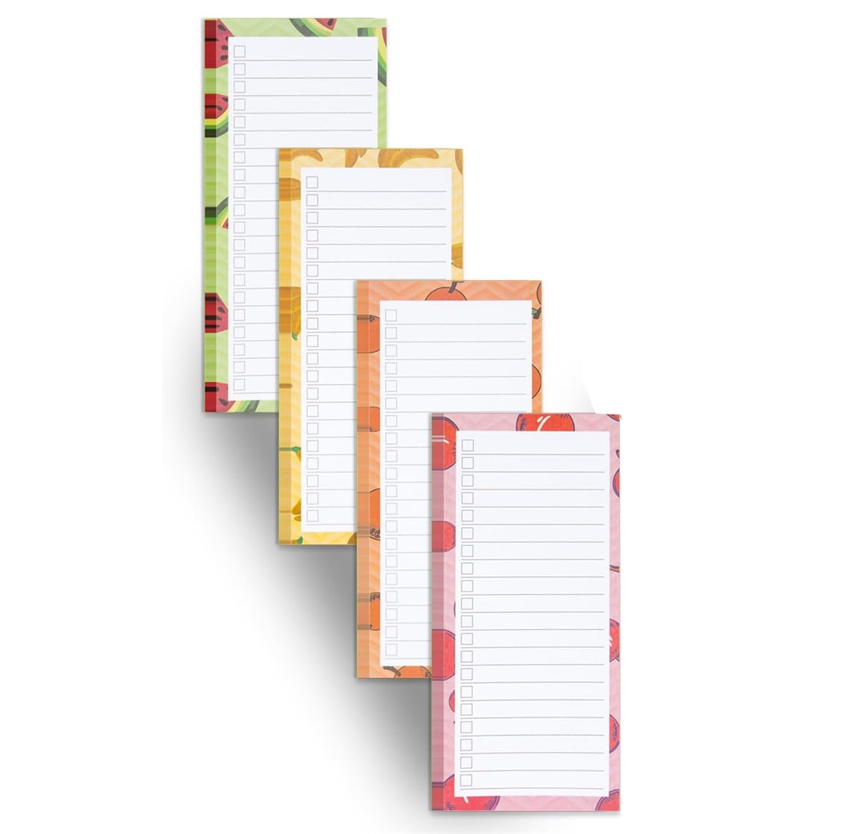 Bexikou 4 Pack Magnetic Fridge Notepad with Pen Holder, 7" x 3.15 ...