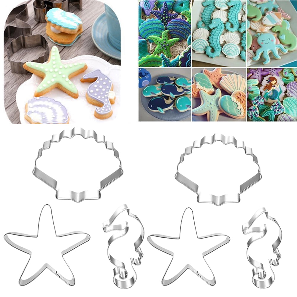 Dengjunhu 6Pcs/Set Under the Sea Creatures Cookie Cutter Seastar ...
