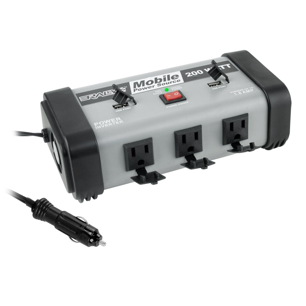 Rally 200 Watt Mobile Power Inverter Source with USB Ports, 7462 ...