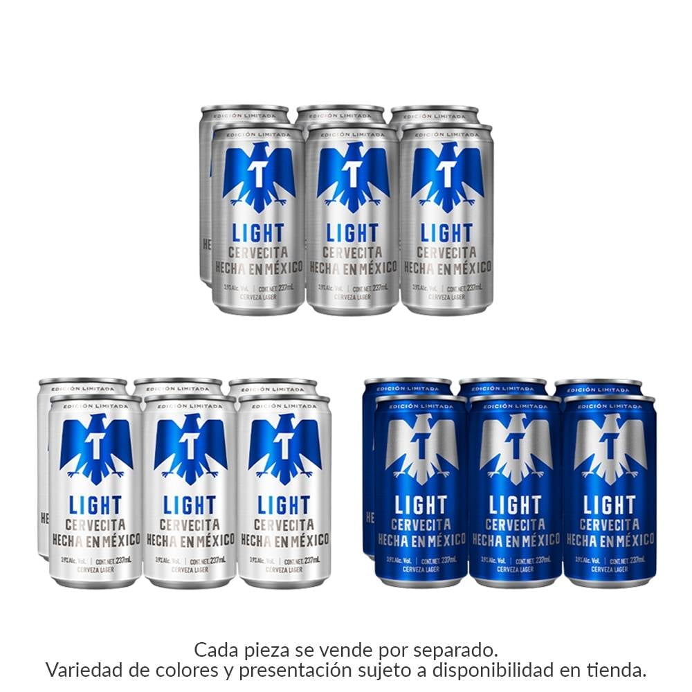 Cerveza Tecate Light 6 latas 237 ml c/u varios colores 1 pack | Walmart ...