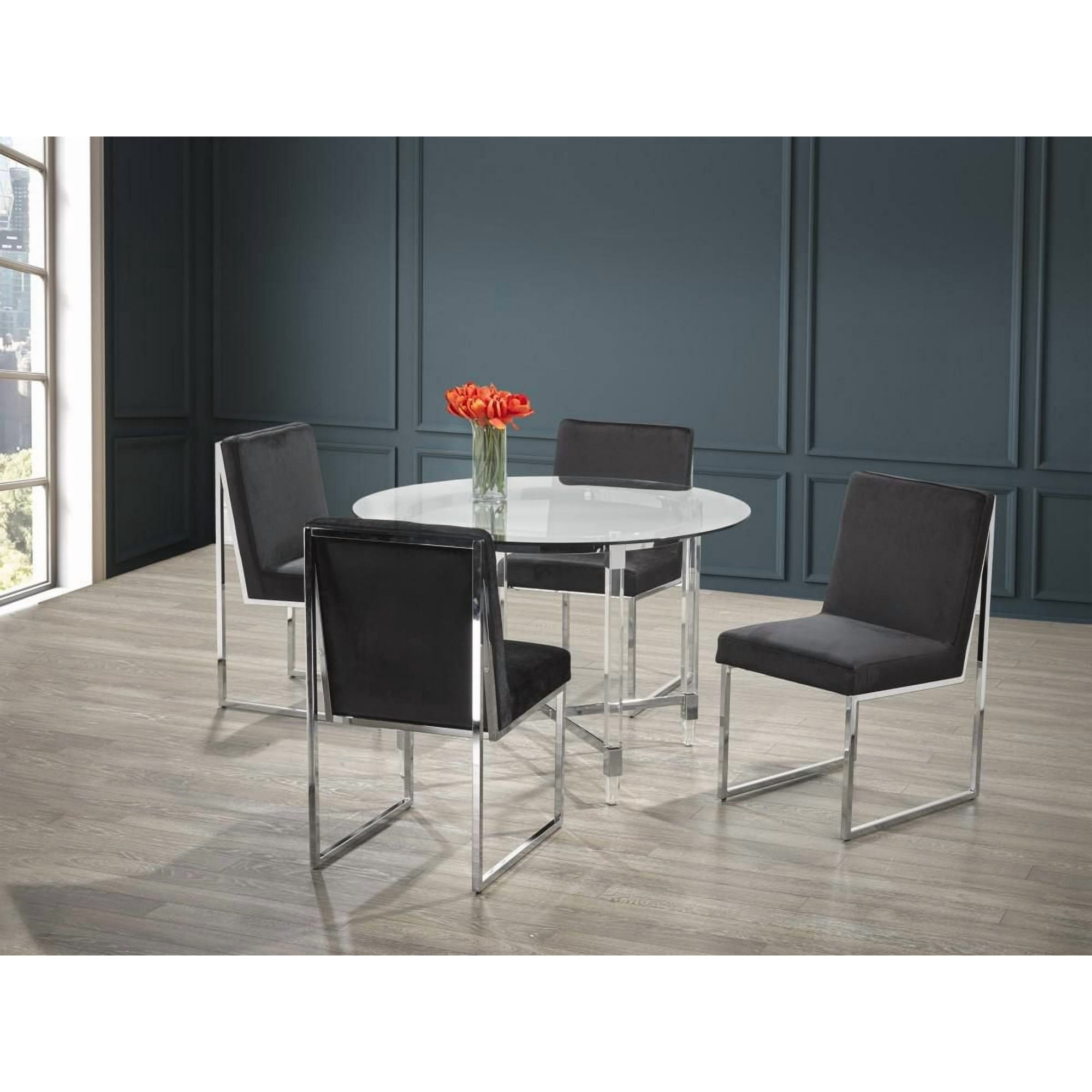 Click here for Brassex Oxford 5-Piece Dining Set  Black prices