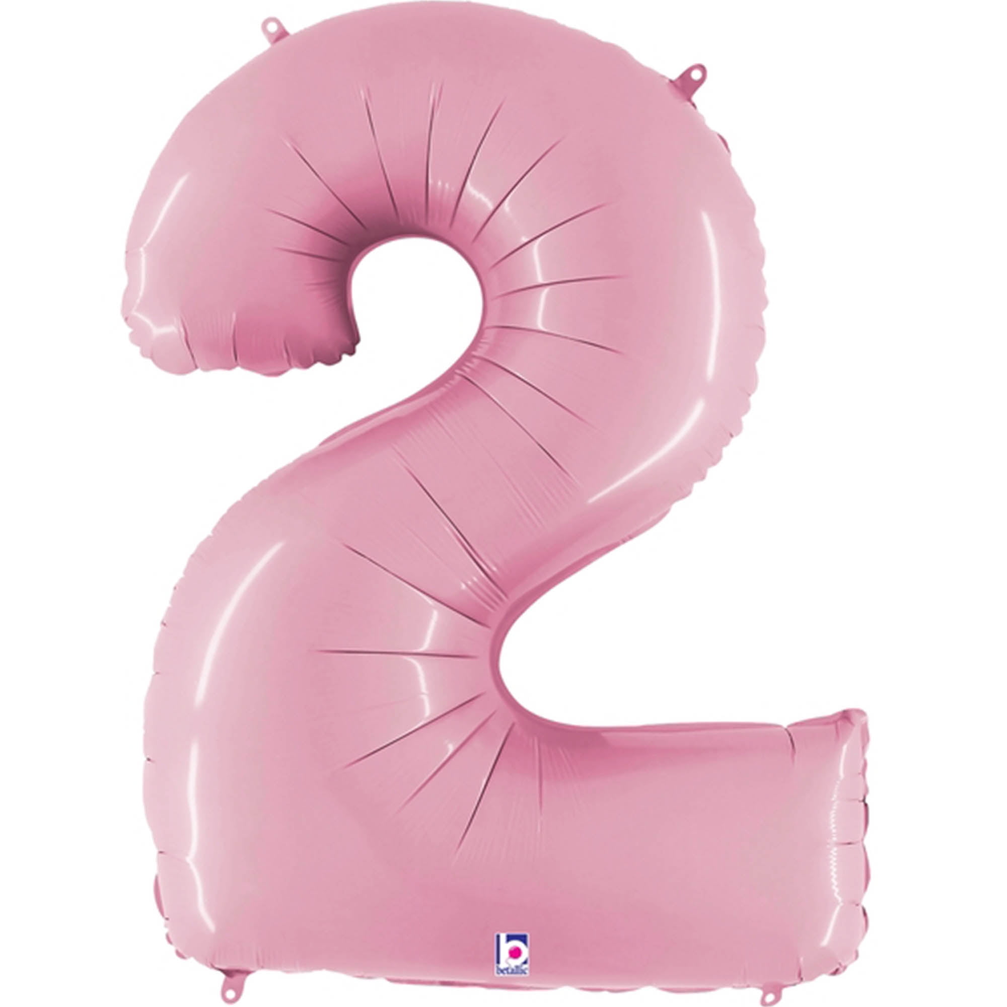 Pastel Pink Number 2 Balloon 40" - Walmart.com