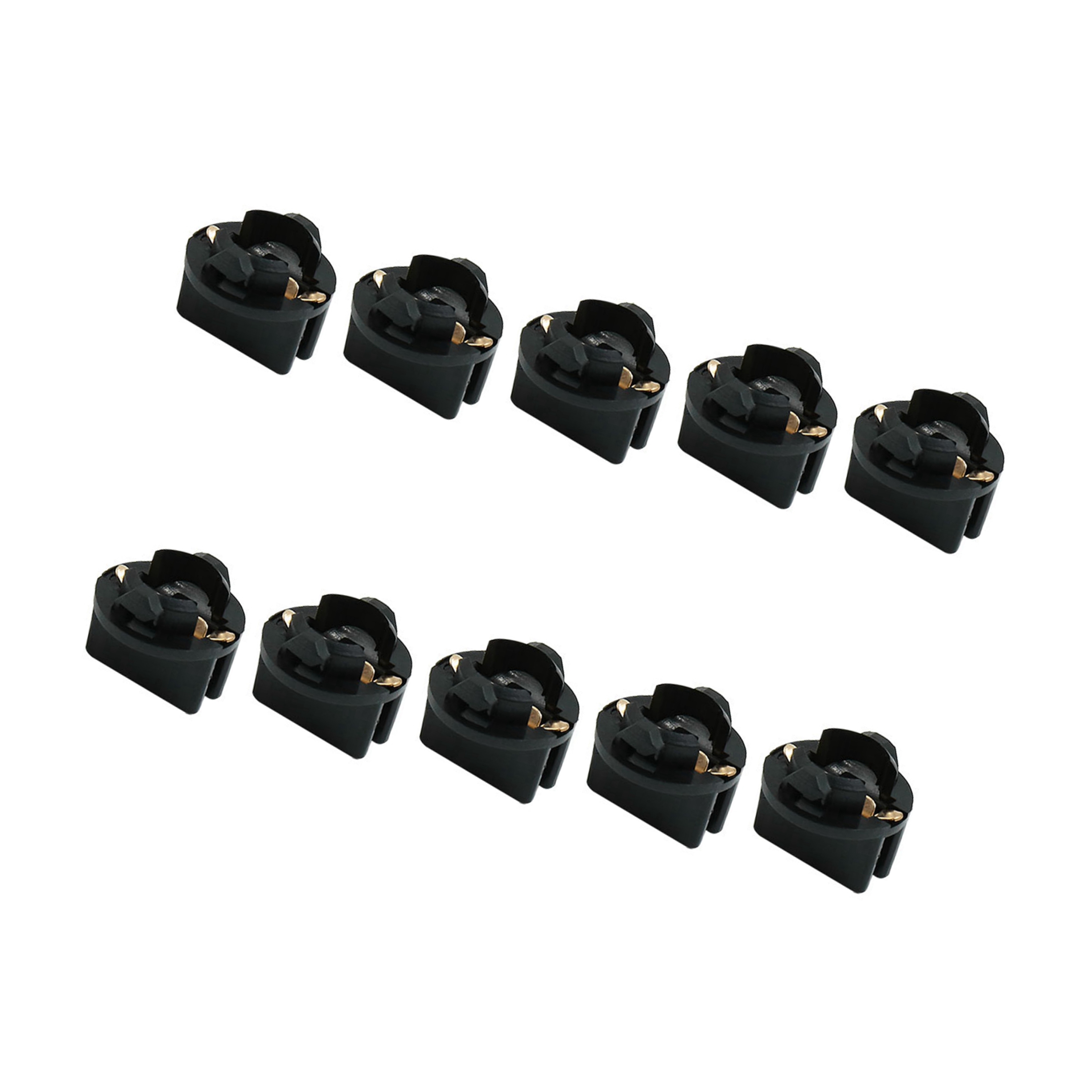 10pcs DC 12V T10 Twist Base Socket Wedge Light Bulb Holder for Car ...
