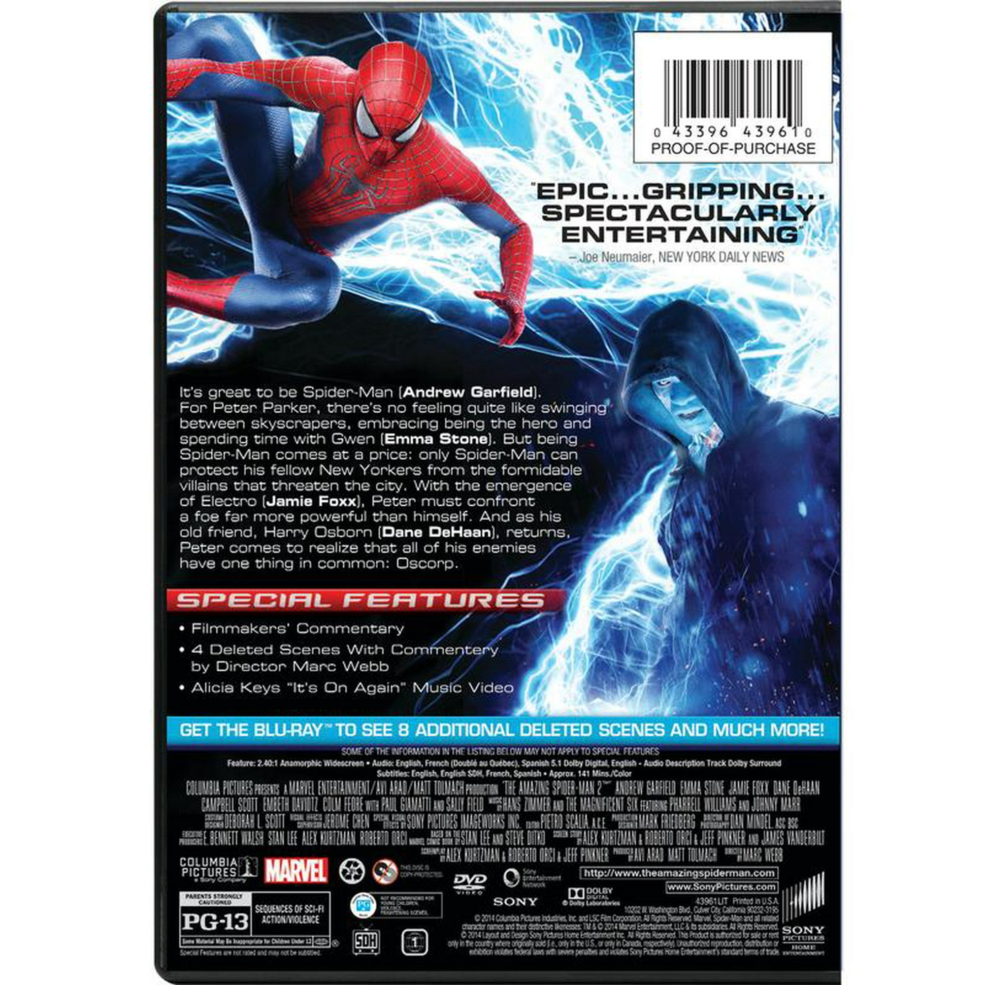The Amazing Spider Man Dvd Us