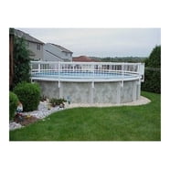 Vinyl Works 5'x10' Resin Side Deck Kit for Oval Above Ground Swimming ...