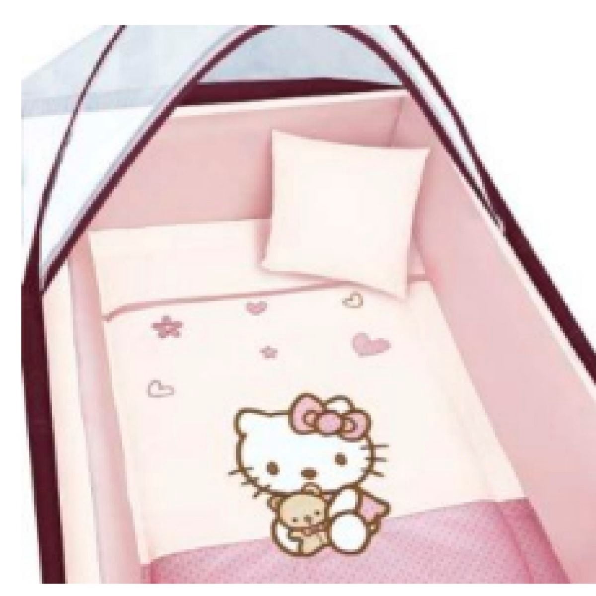 Set De Edredón Para Corral/Minicuna Baby Baby Hello Kitty Corazones ...