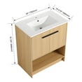 30" Bathroom Vanity in American Design, Plywood Construction, Ceramic ...