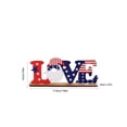 4th of July Wooden Table Decorations, Patriotic Gnome Signs for Shelf ...
