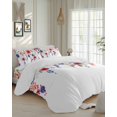 4 Piece Duvet Cover Set Twin, Independence Day Watercolor Poppy Soft ...