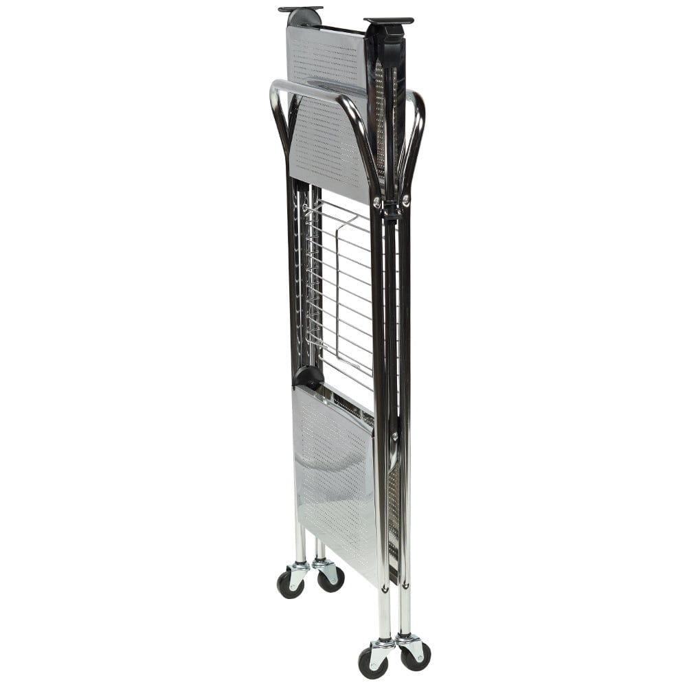Buy Apollo Hardware A-KC45AC Folding Utility and Kitchen Cart with 2 ...