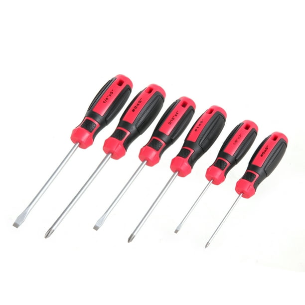 Hyper Tough 6 Piece Assorted Screwdriver Set TS70996N - Walmart.com ...