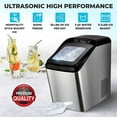 Nugget Ice Maker Countertop, 30Lb Pebble Pellet Ice per Day, Auto ...