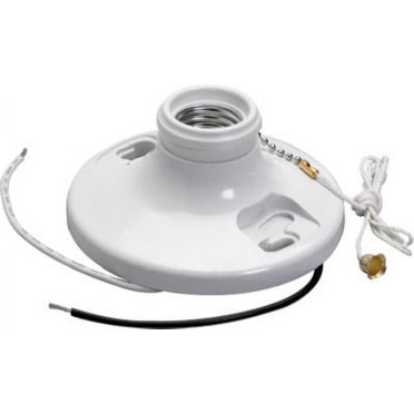 SUNLITE E198 Porcelain Lamp Holder with Pull Chain - Walmart.com