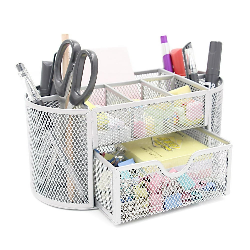 Pro Space Desktop Organizer Mesh Office Pencil Holder Desk Accessories ...