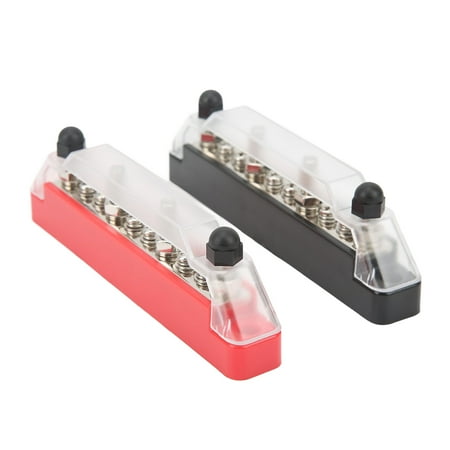 Power Distribution Block, Battery Bus Bar 48V 150A Insulated M6 Studs ...