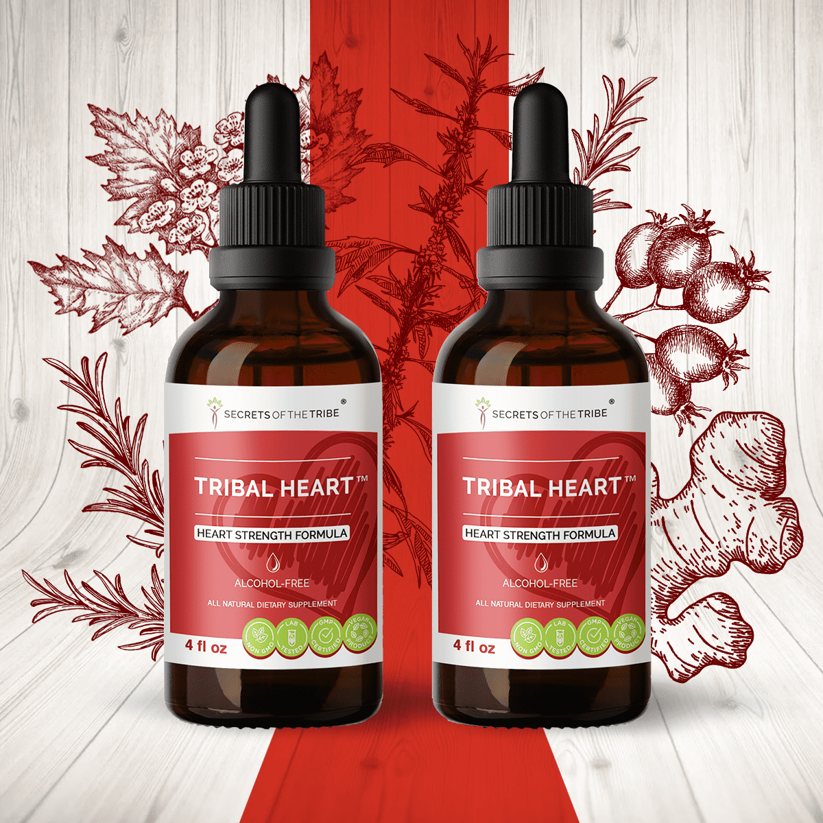 Tribal Heart Alcohol-FREE Extract, Tincture, Glycerite, Ancho Pepper ...