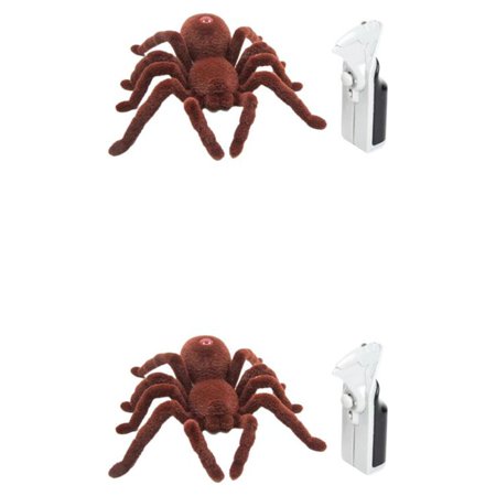 maskred Remote Control Scary Creepy Soft Plush Spider Infrared RC Prank ...