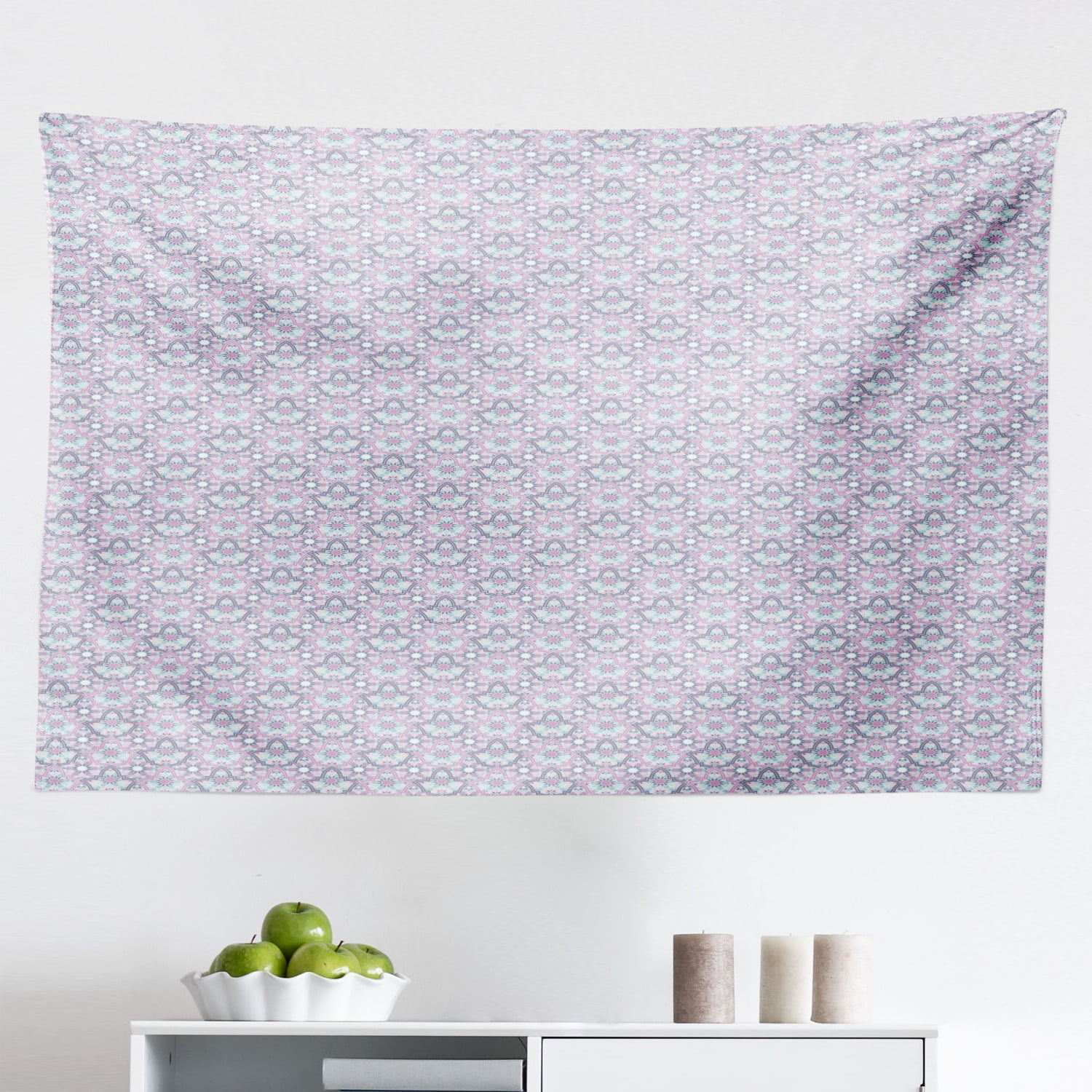 Geometric Tapestry, Monochrome Pattern with Abstract Style Nested ...