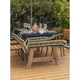 Double Arches Rectangle Outdoor Tablecloth with Umbrella Hole Vintage ...