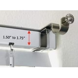 XL NoNo Bracket - Simplified Curtain Rod Attachment, Faux Wood Blinds ...