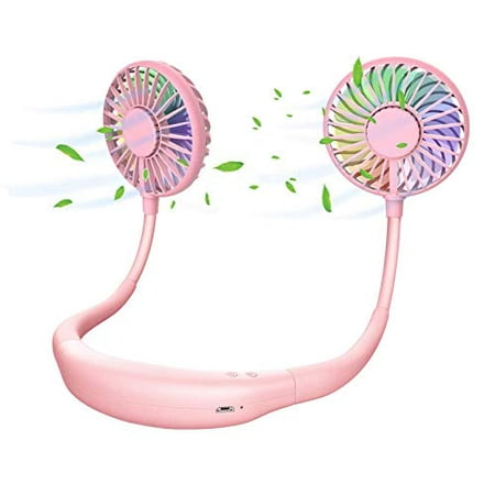 Upgraded Version Portable Neck Fan, Color Changing LED, with ...