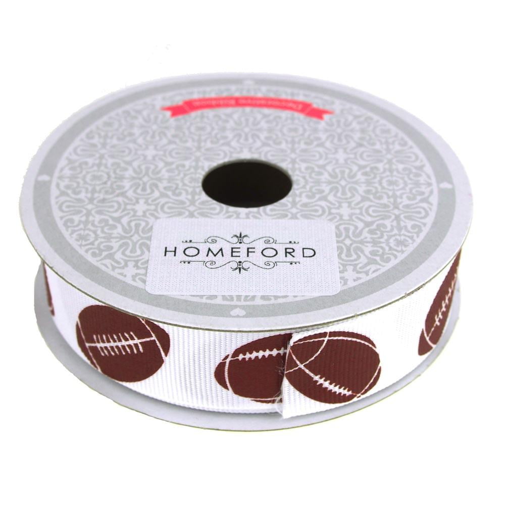 Football Grosgrain Sports Ribbon, 7/8-Inch, 10 Yards - Walmart.com