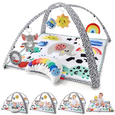 Fisher-Price Deluxe Kick & Play Infant Activity Mat, Piano Gym, Tummy ...