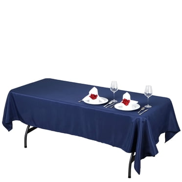 Efavormart NAVY BLUE Premium Polyester Table Top Runner For Weddings ...