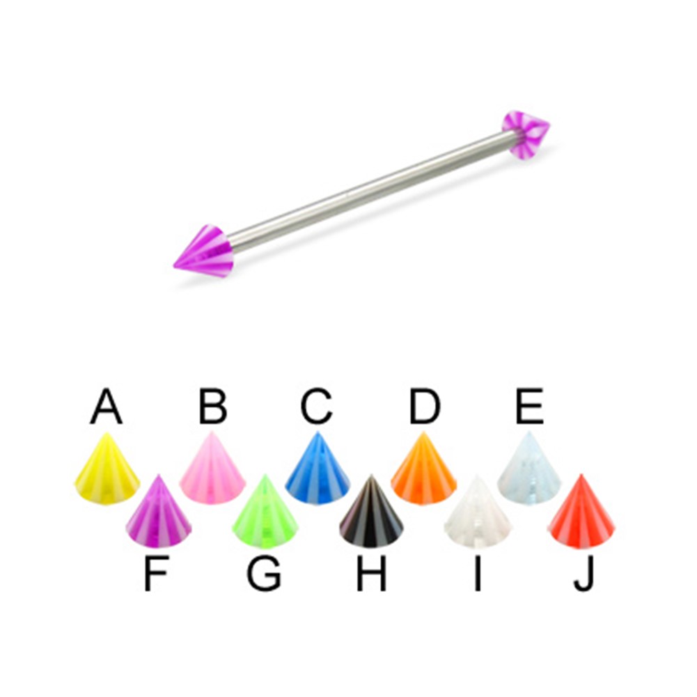 Long Barbell (Industrial Barbell) With Beach Cones, 12 Ga,2" (51Mm ...