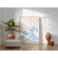 Coastal Abstract Ocean Wave Art Print for Modern Home Decor, Unframed ...