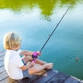 Urban Deco Kids Fishing Pole Set Portable Telescopic Fishing Rod and ...
