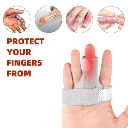 Professional Finger Splint, Adjustable Finger Thumb Index Middle Little ...