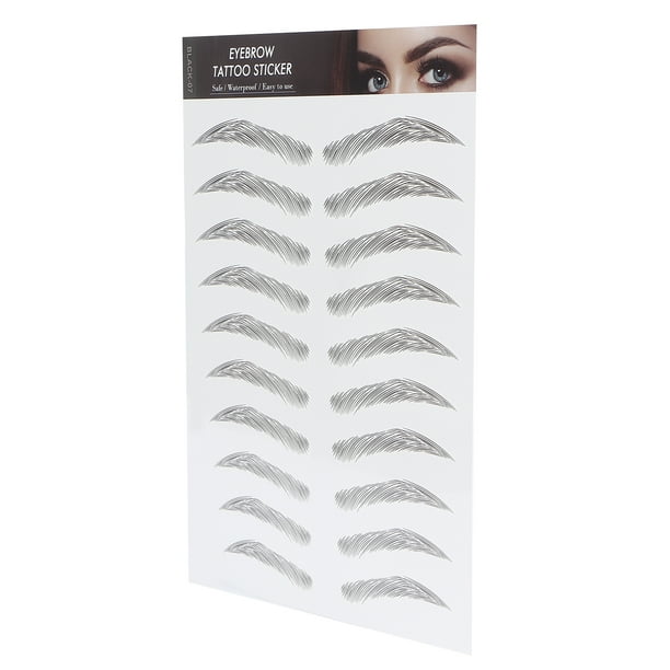 Etiqueta engomada de la ceja del maquillaje, transferencias duraderas ...