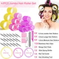 41 Pcs Jumbo Hair Curlers Rollers with Clips Big Hair Rollers with 3 ...