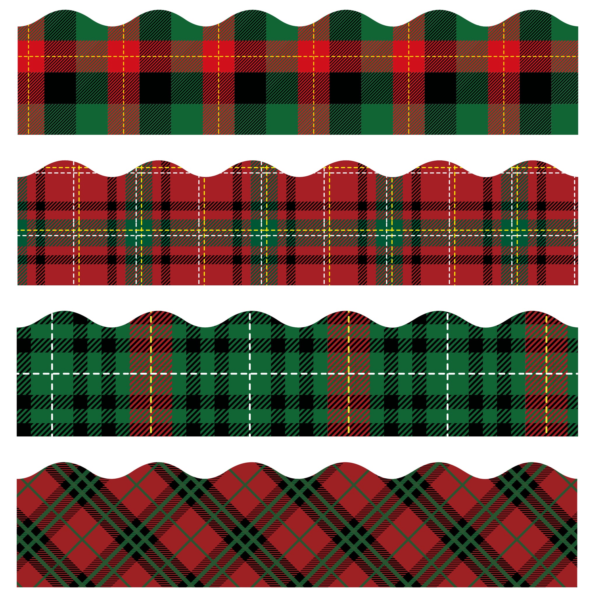 Green Checkered Border