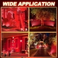 4-pack Rosace outdoor Christmas red spotlights, 12-watt 66 waterproof ...