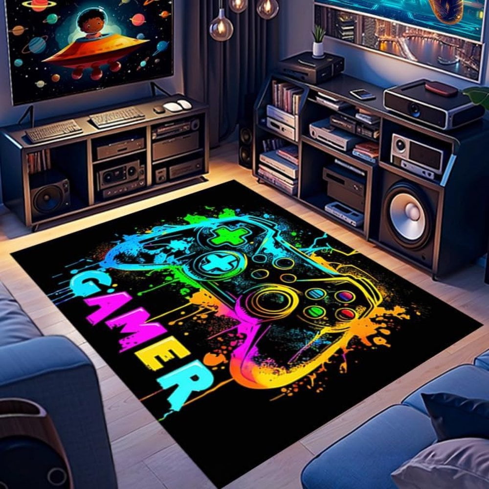 Click here for Qjuhung Gaming Rug For Boys Bedroom - Soft And Dur... prices