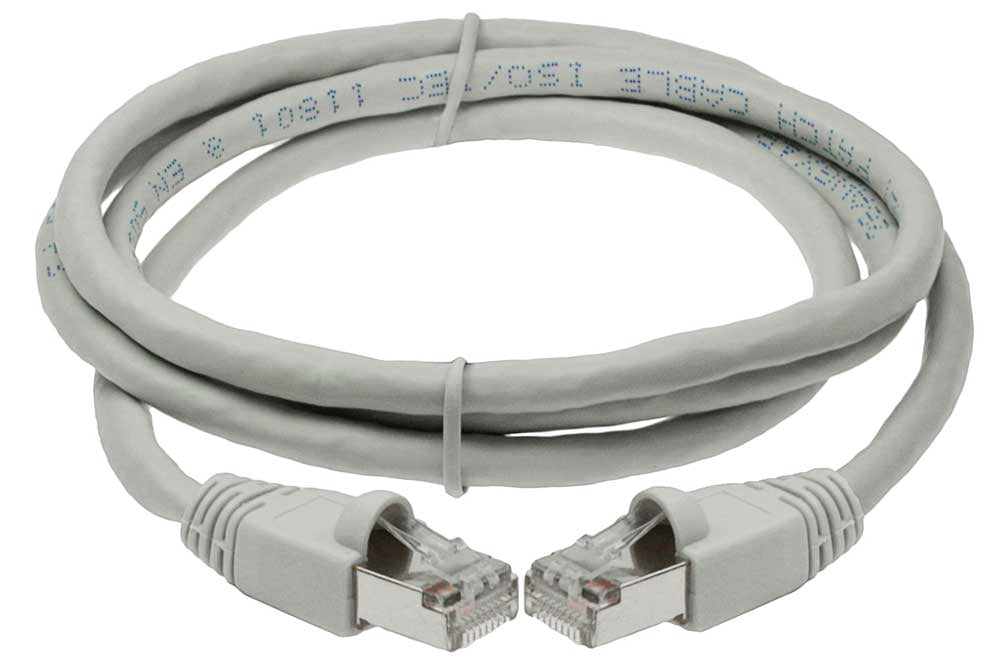 SF Cable 7ft Cat6A Shielded (STP) Ethernet Network Cable - Gray ...