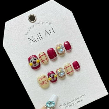 ADITYSHOP - Handmade Summer Lemon Zest Press-On Nails Small, Kit ...