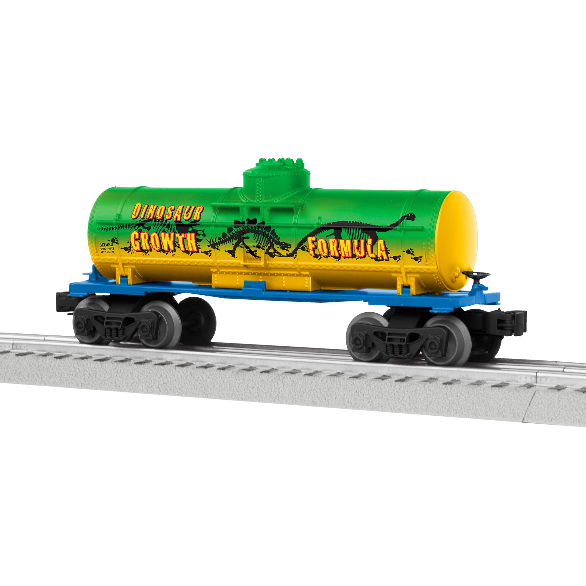 Lionel Ready to Play Dinosaur Single-Dome Tank Car Model Train Rolling ...