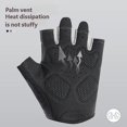 2lots Road Bike Gloves Half Finger Breathable Meshes Sweat Wicking ...