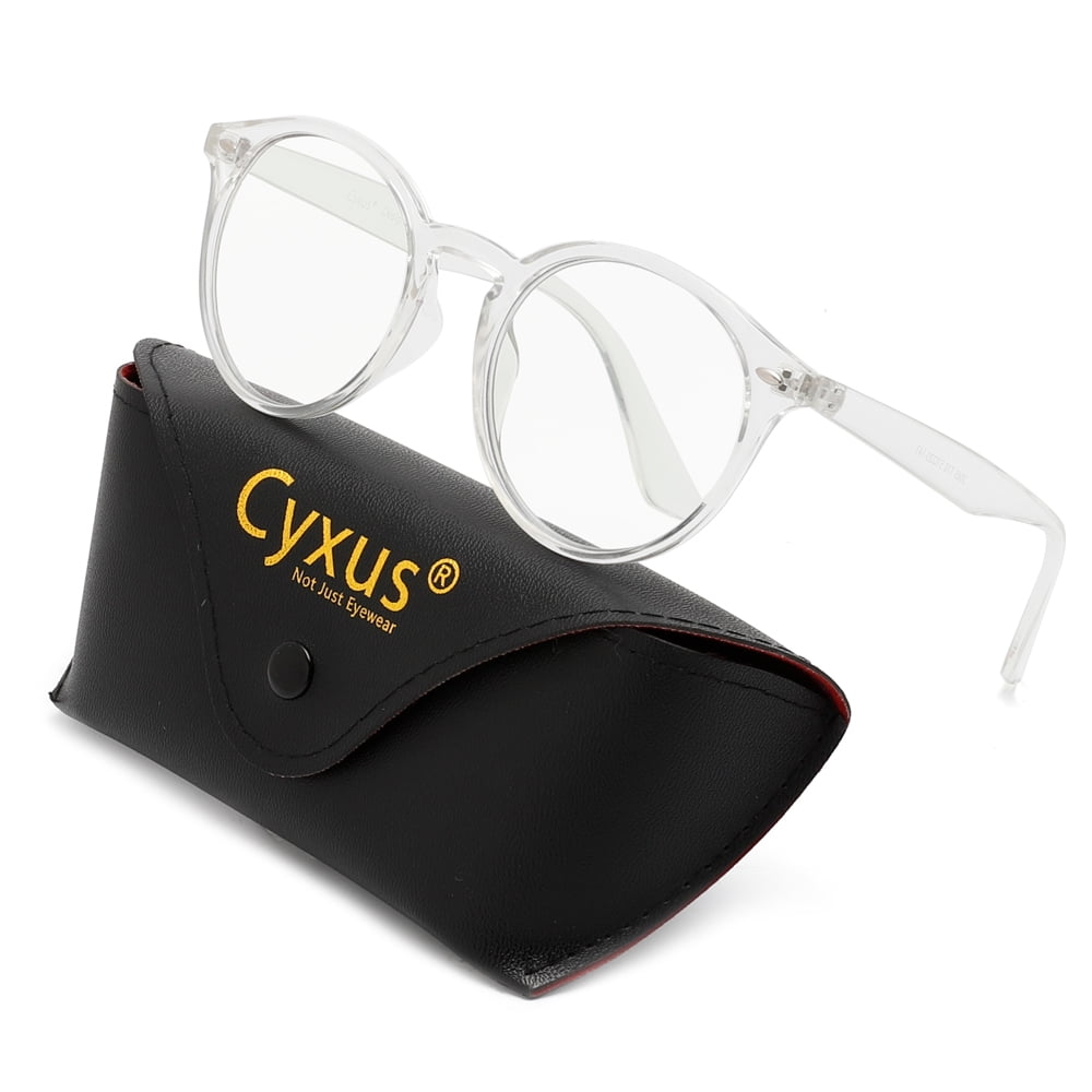 Cyxus Round Reading Glasses 1.0 Blue Light Blocking Spectacle Computer ...