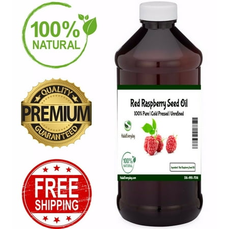 Raspberry Seed Oil 4oz - 100% Pure & Natural Virgin Organic Unrefined ...