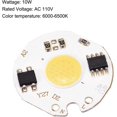 SHAANXIXIAN LED Chip Bulb 110V 10W Cool White 6000-6500K Driver Free ...