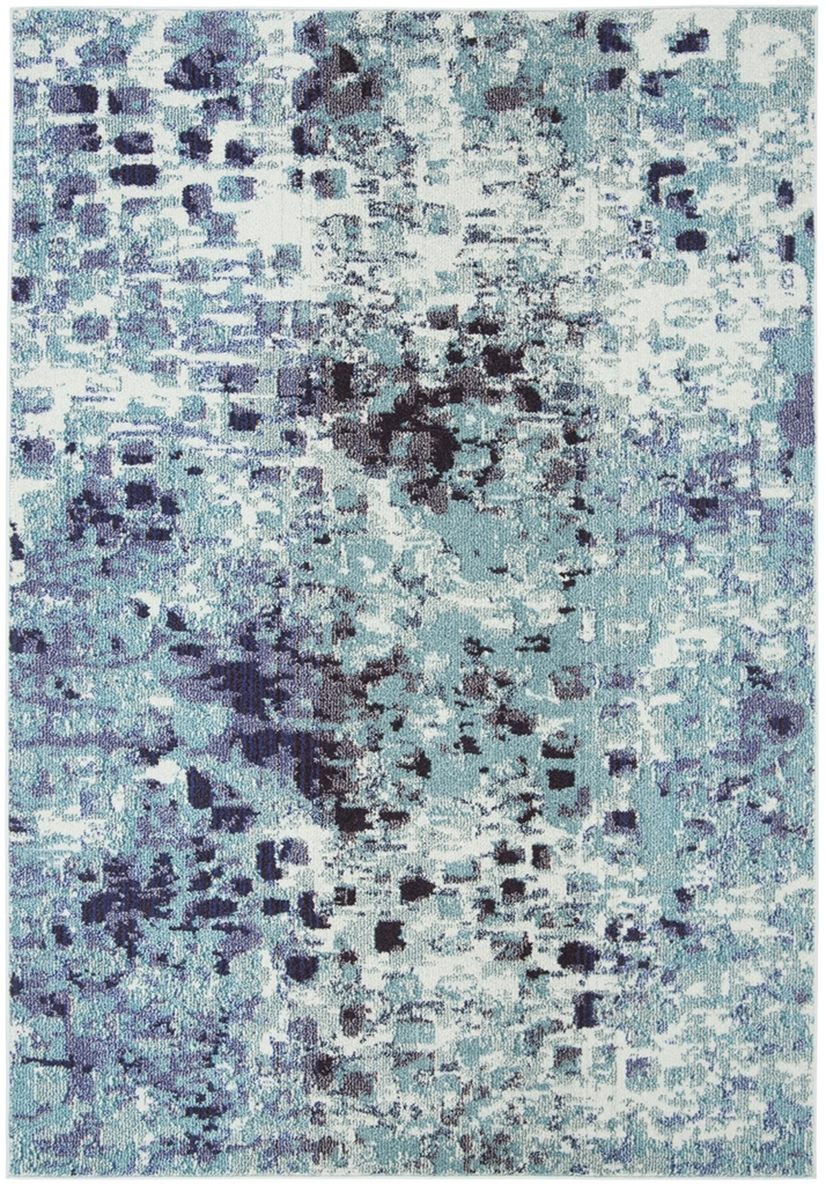 SAFAVIEH Madison Candelario Abstract Polka Dots Area Rug, Turquoise ...