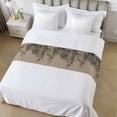 Bed Runner Tree Branches Bird Bedding Scarves Soft Decorative Bed Flag ...