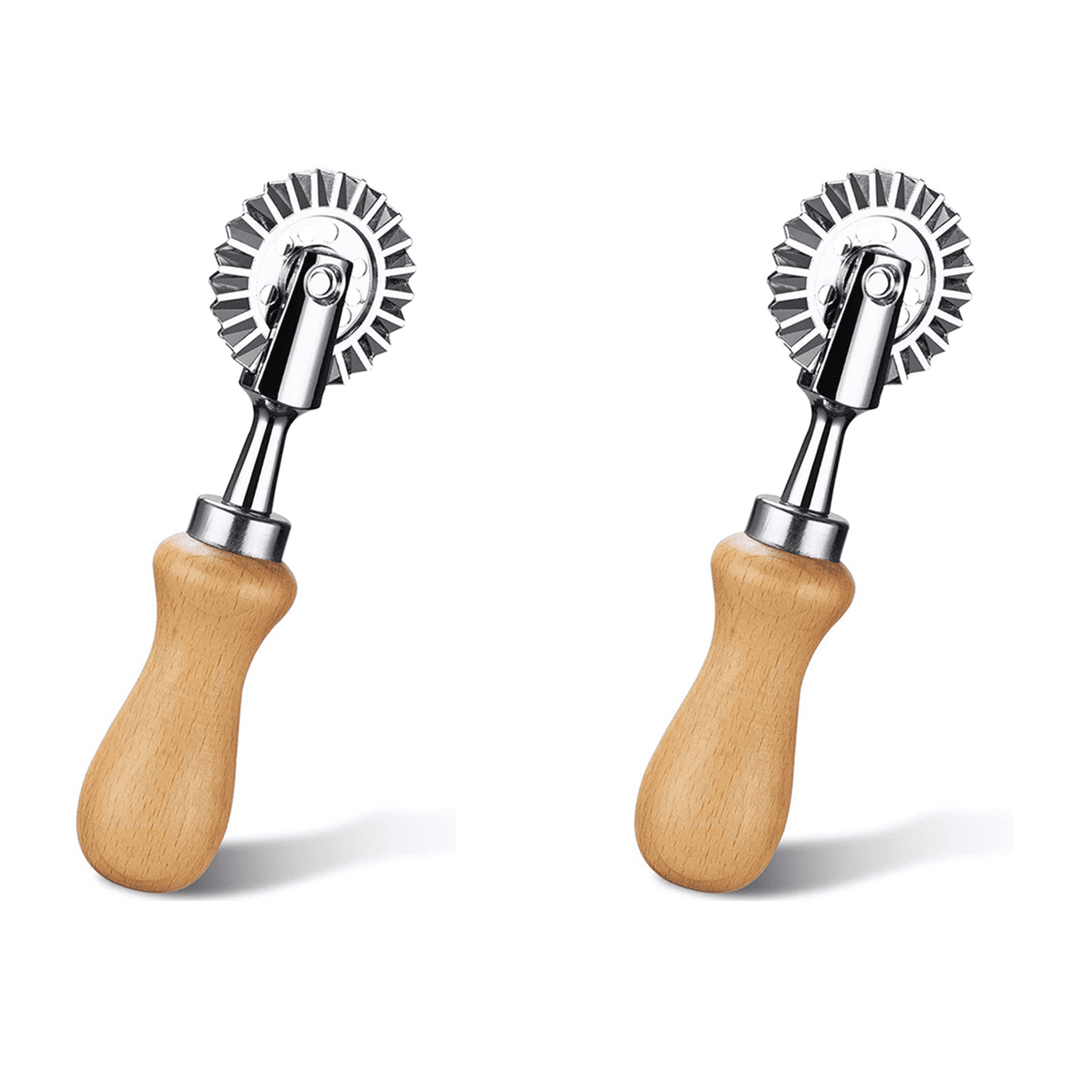 Click here for Unbranded 2x Pastry Wheel Cutter - Pasta Cutter Wh... prices